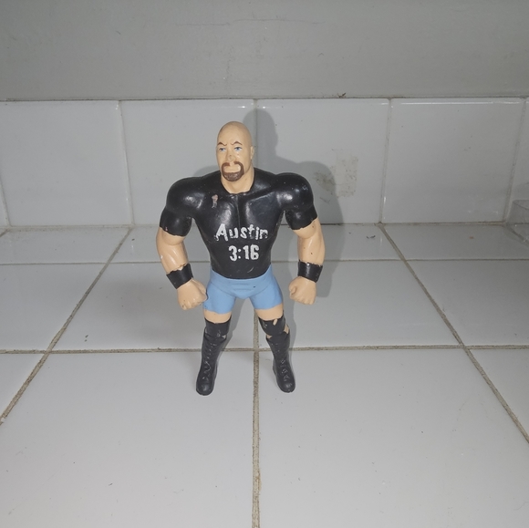 WWE | Toys | 999 Wwe Just Toys Stone Cold Steve Austin Bend Ems ...
